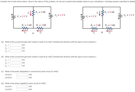 Solved Consider The Circuits Shown Below Due To The Nature Chegg
