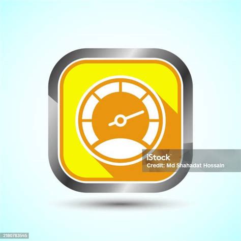 속도계 아이콘 디자인 그림 속도 표시기 기호 기호 노란색 그림자 버튼 디자인 0명에 대한 스톡 벡터 아트 및 기타 이미지 0명 가상현실 계기판 측정기 Istock