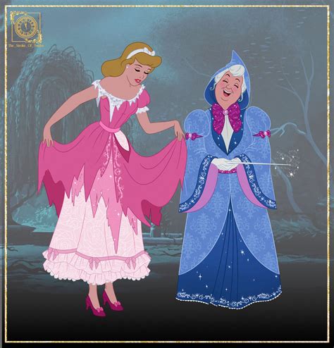 Cinderella And Fairy Godmother By Thestrokeoftwelve On Deviantart
