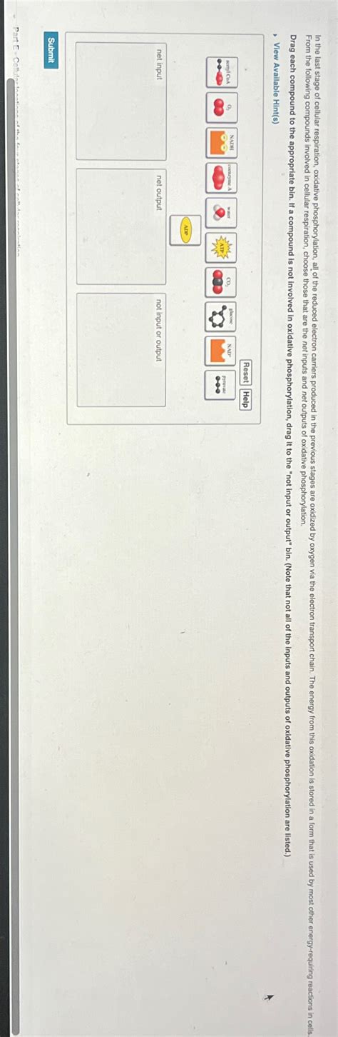 From The Following Compounds Involved In Cellular