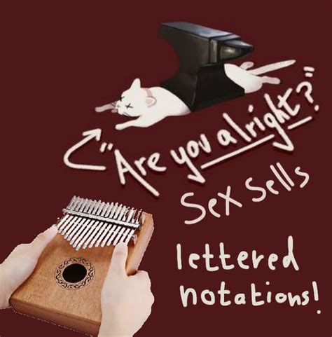lovejoy sex sells lettered notations kalimba tabs letter and number