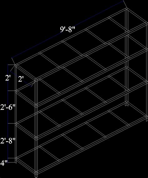 Shelf 2d Dwg Block For Autocad • Designs Cad