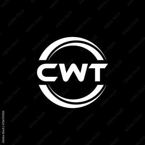 Cwt Letter Logo Design With Black Background In Illustrator Vector Logo Modern Alphabet Font