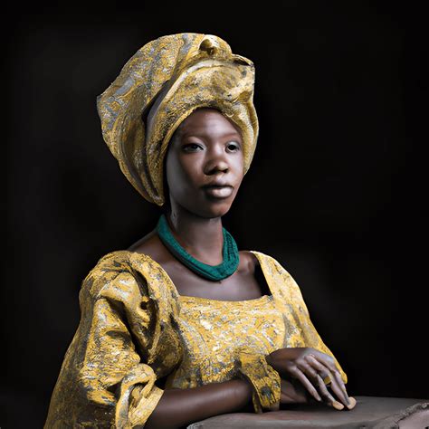 Nigerian Woman In Traditional Attire · Creative Fabrica