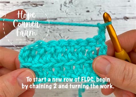 How To Front Loop Double Crochet Stitch Hope Corner Farm
