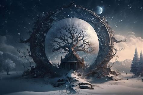 Premium Photo The Tree Of Life Is A Circle Of Life