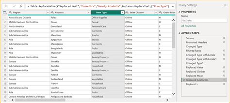 Power Query Replace Multiple Column Values In Single Step