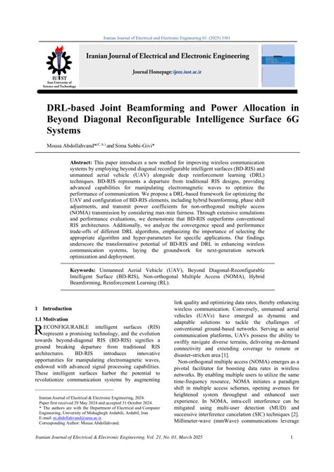 Pdf Drl Based Joint Beamforming And Power Allocation In Beyond