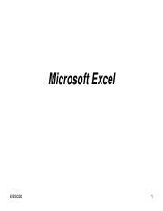 EXCEL Introduction Pdf Microsoft Excel 8 6 2020 1 WELCOME 8 6 2020 2 INTRODUCTION Excel Is A