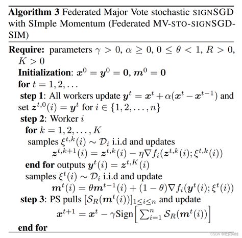 符号随机梯度下降算法signsgd Csdn博客