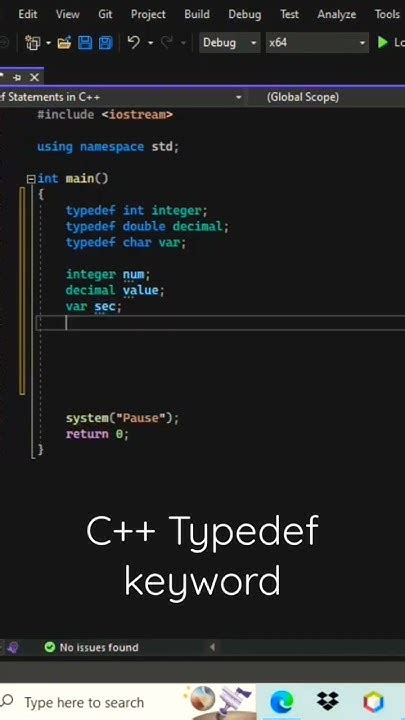 Typedef In C Cplusplus 1000subscribe Shorts Youtube