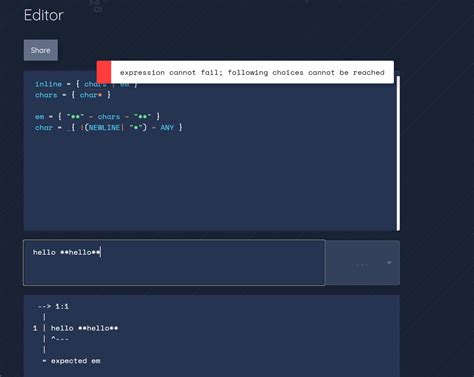Expression Cannot Fail · Issue 540 · Pest Parserpest · Github