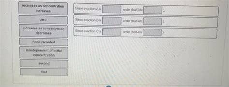 Solved Three Different Reactions Involve A Single Reactant Chegg