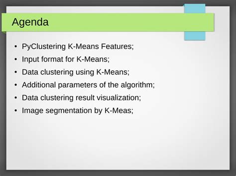 Pyclustering Tutorial K Means Ppt