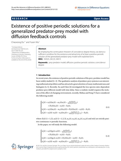 Pdf Existence Of Positive Periodic Solutions For A Generalized