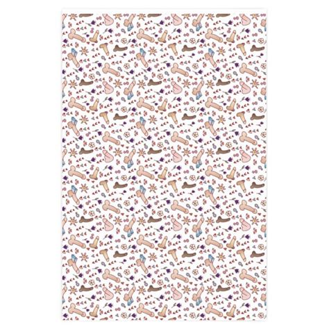 Penis Print Wrapping Paper Funny Wrapping Paper Funny Paper Etsy