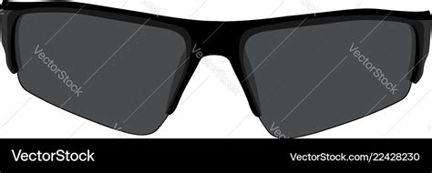 Black Sport Sunglasses Royalty Free Vector Image