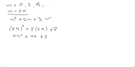 solved 1 let n be an integer prove that if n is even then n2 2n