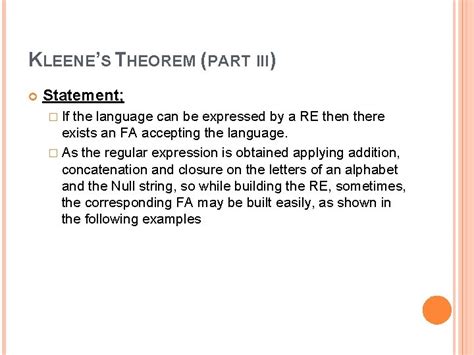 lecture 9 theory of automata kleenes theorem part