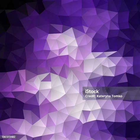 어두운 보라색 삼각형 프레젠테이션 또는 배경 광고를 위한 템플릿입니다 기하학적 디자인 Eps 10 0명에 대한 스톡 벡터 아트 및 기타 이미지 Istock