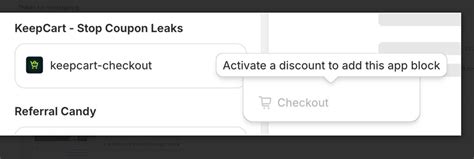 Error Activate A Discount To Add This App Block On Checkout Extension Extensions Shopify