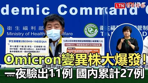 Omicron變異株大爆發！一夜驗出11例國內累計27例 歐美非返台都有 Youtube