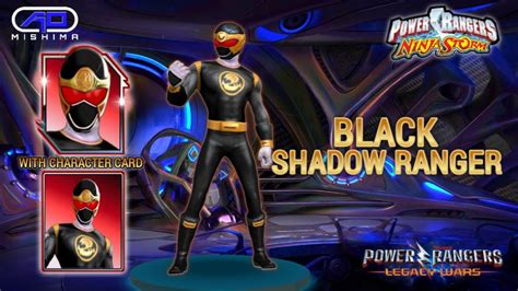 Black Shadow Ranger Ninja Storm Revamp With Character Card Youtube