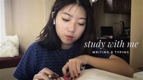 ASMR Study With Me Writing Typing Sounds YouTube