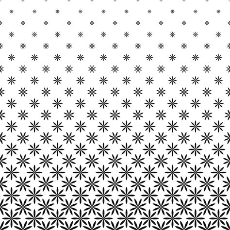Free Vector Monochrome Geometric Stylized Flower Pattern Background Graphic Design From