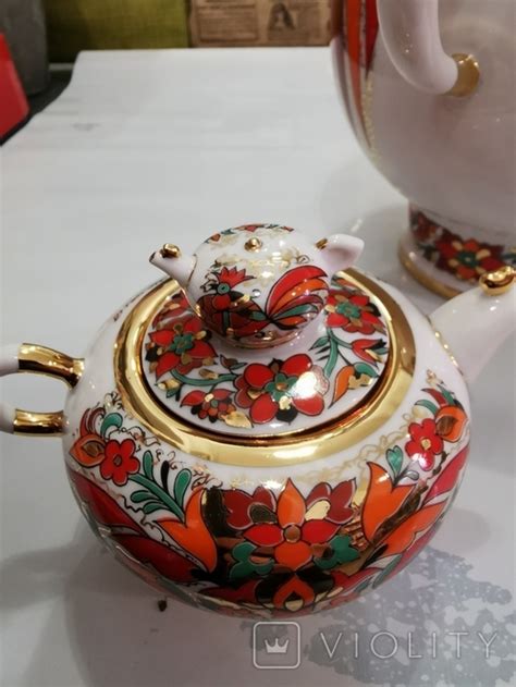 Комплект чайников рисунок Красный петух 109221765 купить на Violity