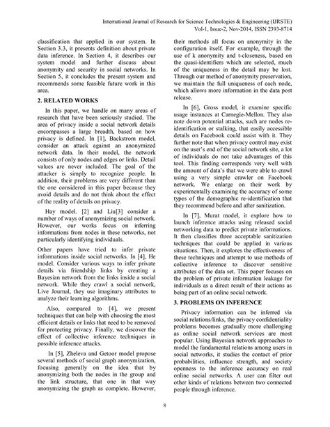 Identification Of Inference Attacks On Private Information From Social Networks Pdf Social