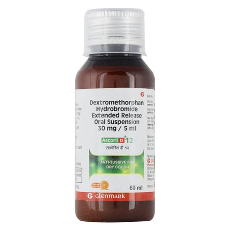 Ascoril D12 Orange Flavour Suspension 60ml Buy Medicines Online At Best Price From