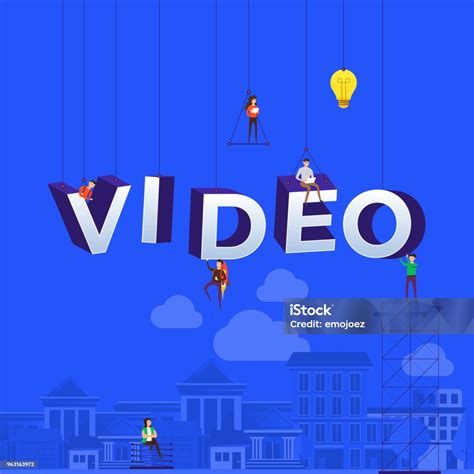 평면 디자인 개념 Vlog입니다 팀 개발 채널 비디오 온라인 벡터를 보여 줍니다 개념에 대한 스톡 벡터 아트 및 기타 이미지 개념 개념과 주제 그래픽 사용자