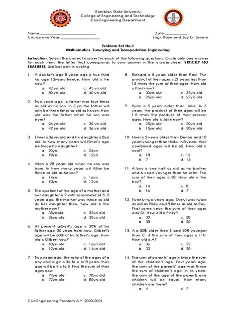 Civil Engineering Problem Set Pdf Speed Rocket