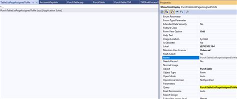 AX HELPER Query Missing QueryBuildDataSource For FormDataSource