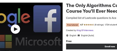 Free Course The Only Algorithms Coding Interview Course Youll Ever Need