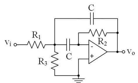 multiple feedback bandpass filter transfer function