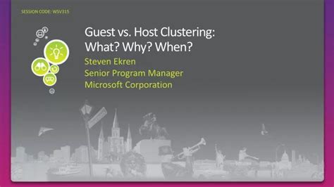 PPT Guest Vs Host Clustering What Why When PowerPoint Presentation ID