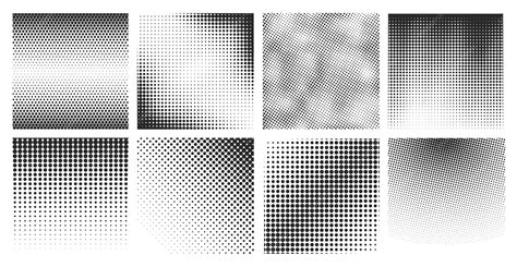 Premium Vector Halftone Gradient Effect Black Halftones Gradients Dots Patterns Background