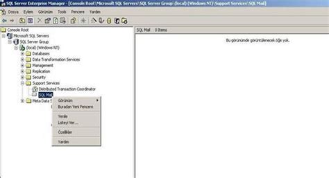 SQL Mail ve SQL Mail Agentı Yapılandırmak Mustafa Kara