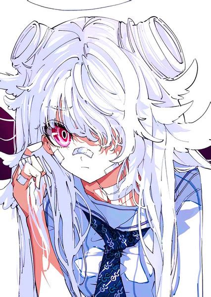 傷だらけの白髪ちゃん pixiv年鑑 β