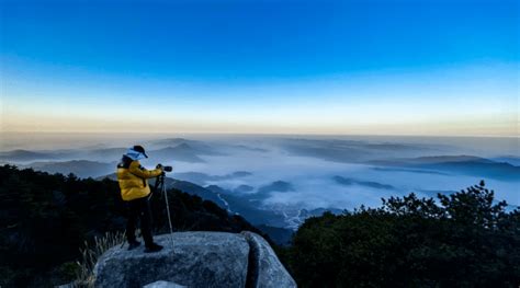 超梦幻冬天的天岳幕阜山宛如仙境 云海 岳阳 雾凇