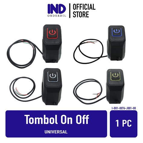Jual Tombol Saklar Swit Switch On Off Tombol Led Stang Setang Untuk Semua Jenis Motor