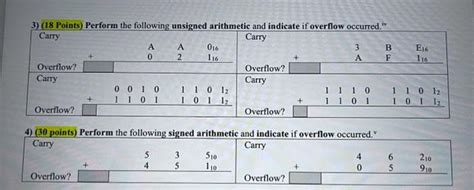 solved 3 18 points perform the following unsigned