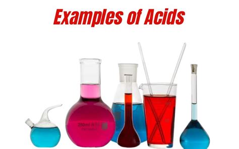 100 Examples Of Acids Vivid Examples