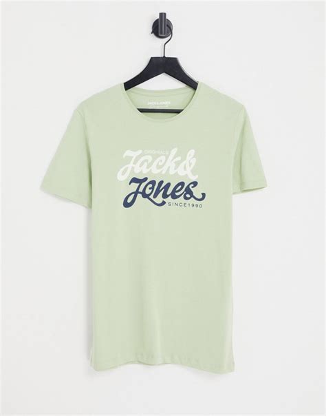 Заказать Футболки Светло-зеленая футболка с логотипом Jack & Jones Jack ...