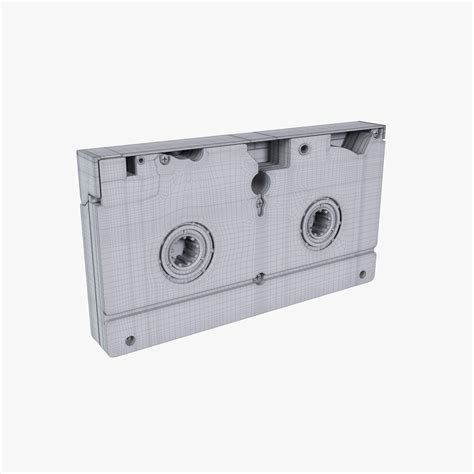 Vhs Magnetic Tape Videocassette 3d модель Скачать Электронные аксессуары на