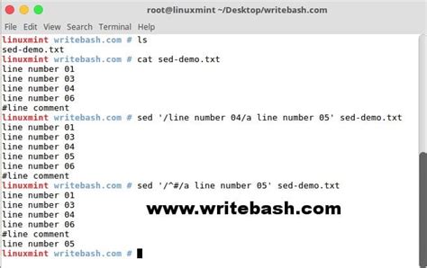 Sed Command Insert Lines Before Or After Pattern