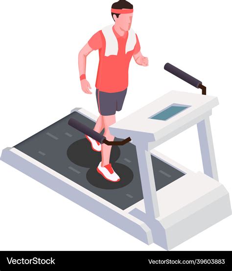Isometric Treadmill Royalty Free Vector Image VectorStock