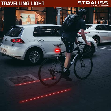 Flash Tail Bicycle Light With Laser Cycle Light Cycle Back Light